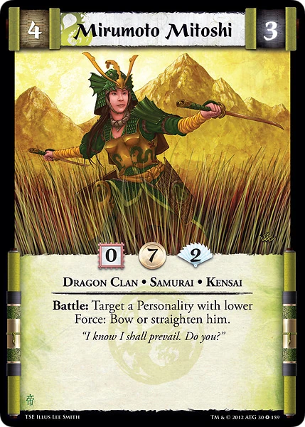 Mirumoto Mitoshi/card | L5r: Legend of the Five Rings Wiki | Fandom