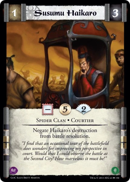 Susumu Haikaro/card | L5r: Legend of the Five Rings Wiki | Fandom