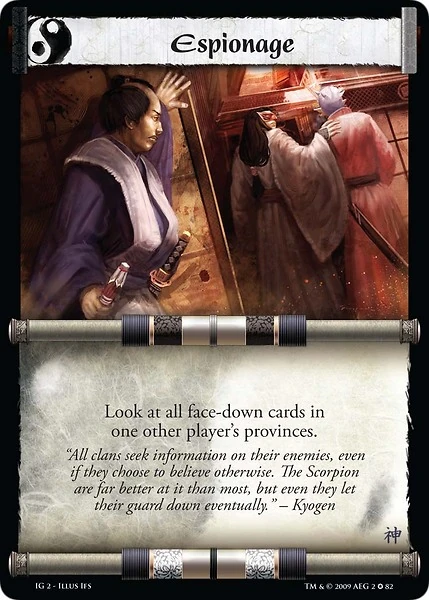 Espionage/card | L5r: Legend of the Five Rings Wiki | Fandom