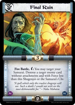 Final Ruin/card | L5r: Legend of the Five Rings Wiki | Fandom