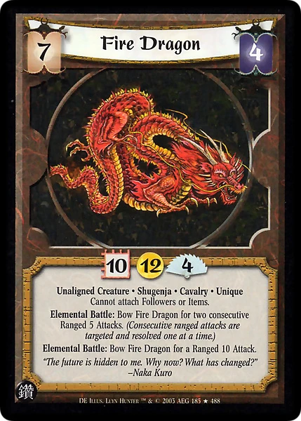 Fire Dragon/card | L5r: Legend of the Five Rings Wiki | Fandom