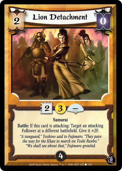 Lion Detachment/card | L5r: Legend of the Five Rings Wiki | Fandom
