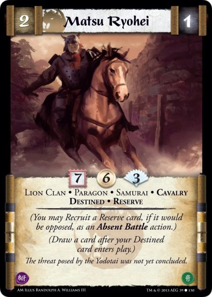 Matsu Ryohei/card | L5r: Legend of the Five Rings Wiki | Fandom