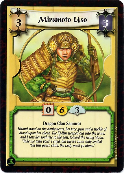 Mirumoto Uso/card | L5r: Legend of the Five Rings Wiki | Fandom