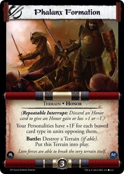 Phalanx Formation/card | L5r: Legend of the Five Rings Wiki | Fandom