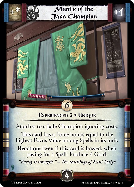 Mantle of the Jade Champion Exp2/card | L5r: Legend of the Five Rings Wiki | Fandom