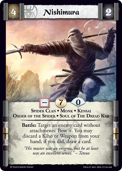 Nishimura/card | L5r: Legend of the Five Rings Wiki | Fandom