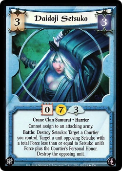 Daidoji Setsuko/card | L5r: Legend of the Five Rings Wiki | Fandom