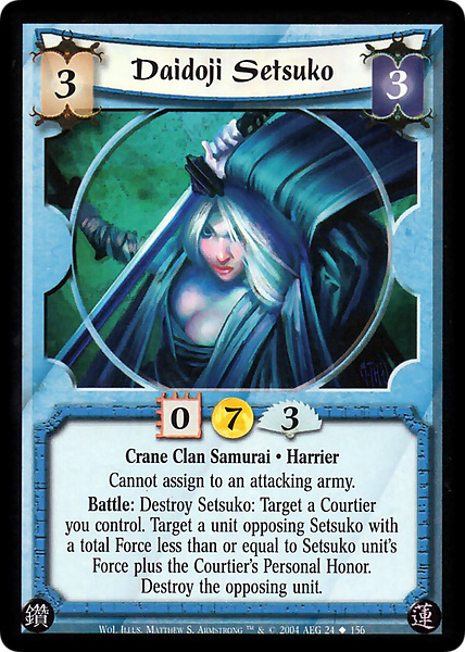 Daidoji Setsukocard L5r Legend Of The Five Rings Wiki Fandom