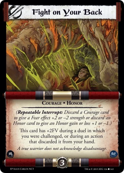 Fight on Your Back/card | L5r: Legend of the Five Rings Wiki | Fandom