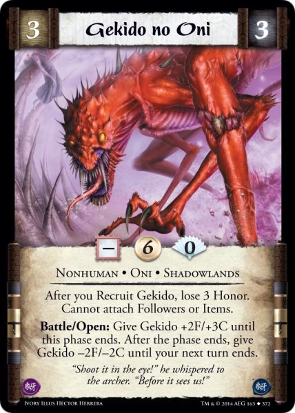 Gekido no Oni/card2 | L5r: Legend of the Five Rings Wiki | Fandom