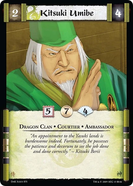 Kitsuki Umibe/card | L5r: Legend of the Five Rings Wiki | Fandom