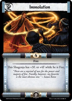 Immolation/card | L5r: Legend of the Five Rings Wiki | Fandom