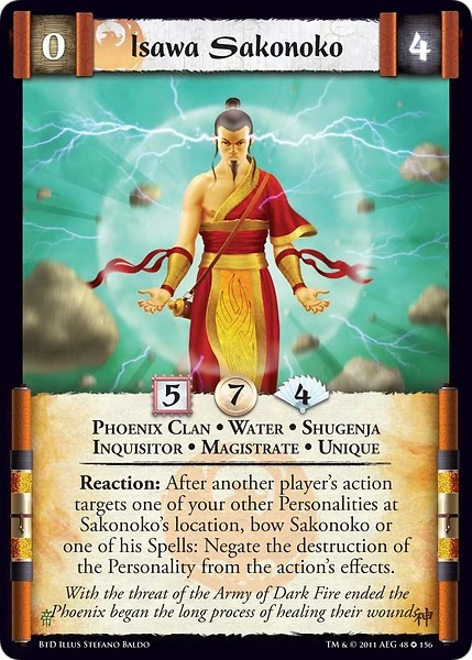 Isawa Sakonoko/card | L5r: Legend of the Five Rings Wiki | Fandom