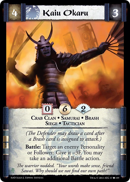 Kaiu Okaru/card | L5r: Legend of the Five Rings Wiki | Fandom