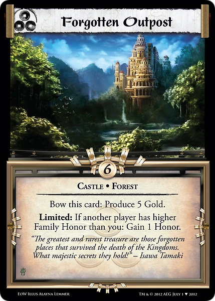 Forgotten Outpost/card | L5r: Legend of the Five Rings Wiki | Fandom
