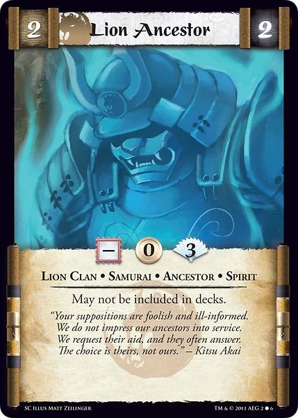 Lion Ancestor/card2 | L5r: Legend of the Five Rings Wiki | Fandom