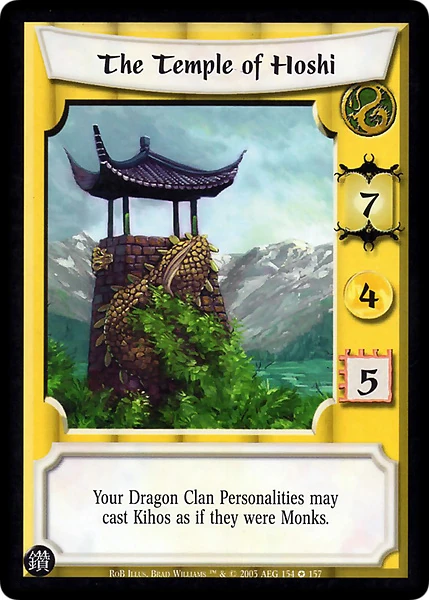 The Temple of Hoshi/card | L5r: Legend of the Five Rings Wiki | Fandom