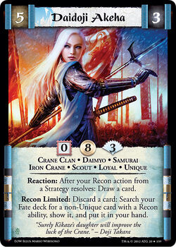 Daidoji Akeha/card | L5r: Legend of the Five Rings Wiki | Fandom