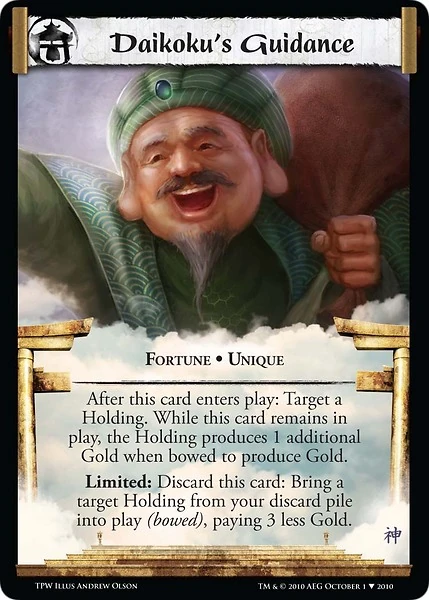 Daikoku's Guidance/card | L5r: Legend of the Five Rings Wiki | Fandom