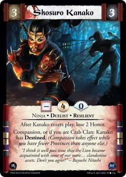 Shosuro Kanako/card | L5r: Legend of the Five Rings Wiki | Fandom