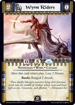 Wyrm Riders/card2 | L5r: Legend of the Five Rings Wiki | Fandom