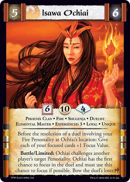 Isawa Ochiai Exp3/card | L5r: Legend of the Five Rings Wiki | Fandom