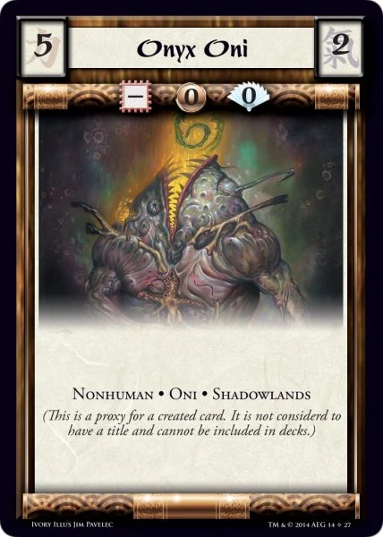 Onyx Oni/card | L5r: Legend of the Five Rings Wiki | Fandom