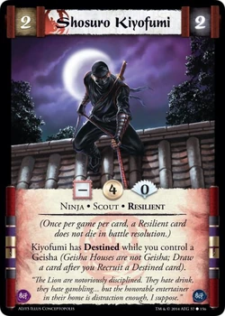 Shosuro Kiyofumi/card | L5r: Legend of the Five Rings Wiki | Fandom