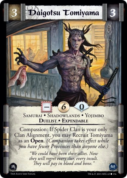 Daigotsu Tomiyama/card | L5r: Legend of the Five Rings Wiki | Fandom