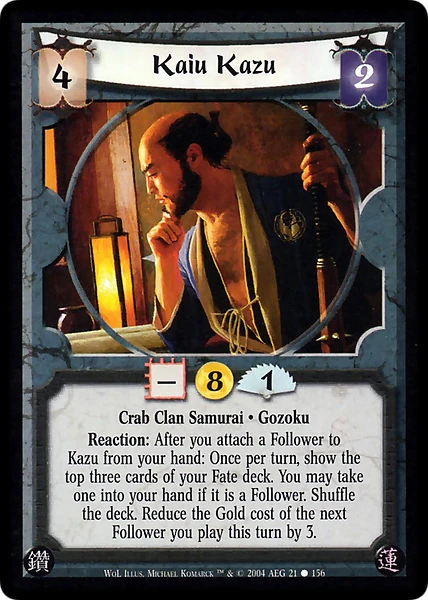 Kaiu Kazu/card | L5r: Legend of the Five Rings Wiki | Fandom