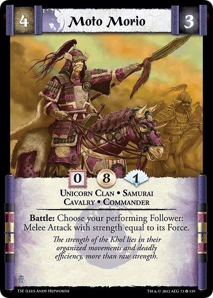 Moto Morio/card | L5r: Legend of the Five Rings Wiki | Fandom