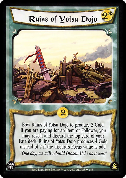 Ruins of Yotsu Dojo/card | L5r: Legend of the Five Rings Wiki | Fandom