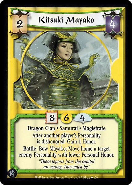 Kitsuki Mayako/card | L5r: Legend of the Five Rings Wiki | Fandom