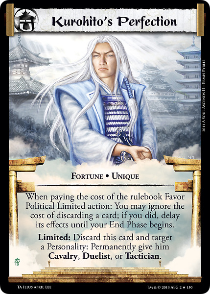 Kurohitos Perfectioncard L5r Legend Of The Five Rings Wiki Fandom