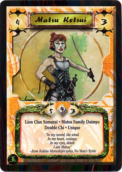 Matsu Ketsuicard L5r Legend Of The Five Rings Wiki Fandom