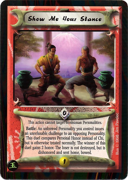 Show Me Your Stance/card | L5r: Legend of the Five Rings Wiki | Fandom