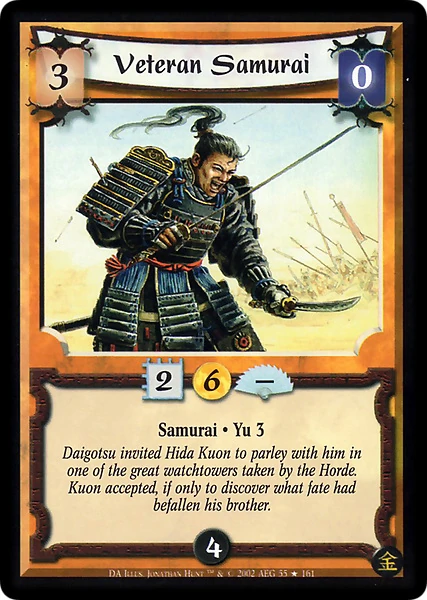 Veteran Samurai/card | L5r: Legend of the Five Rings Wiki | Fandom