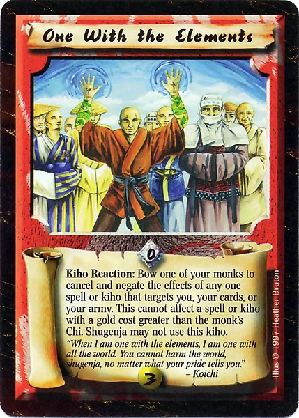 One with the Elements/card | L5r: Legend of the Five Rings Wiki | Fandom