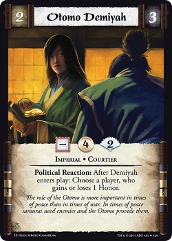 Otomo Demiyah/card | L5r: Legend of the Five Rings Wiki | Fandom
