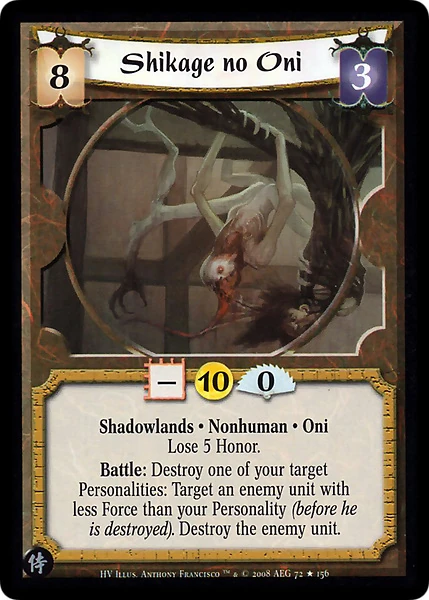 Shikage no Oni/card | L5r: Legend of the Five Rings Wiki | Fandom