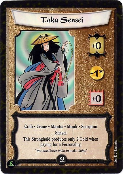 Taka Sensei/card | L5r: Legend of the Five Rings Wiki | Fandom