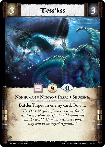 Tess'kss/card | L5r: Legend of the Five Rings Wiki | Fandom