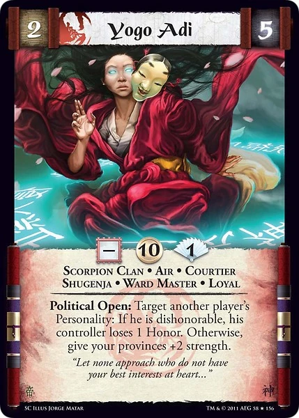 Yogo Adi/card | L5r: Legend of the Five Rings Wiki | Fandom