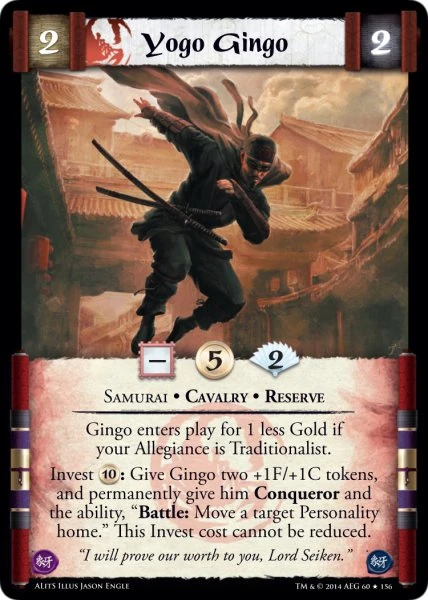 Yogo Gingo/card | L5r: Legend of the Five Rings Wiki | Fandom