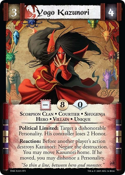 Yogo Kazunori/card | L5r: Legend of the Five Rings Wiki | Fandom