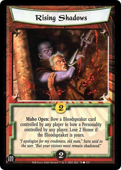 Rising Shadows/card | L5r: Legend of the Five Rings Wiki | Fandom