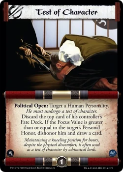 Test of Character/card | L5r: Legend of the Five Rings Wiki | Fandom