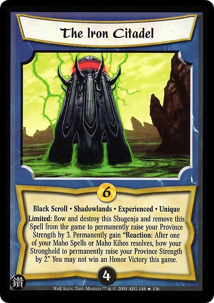 The Iron Citadel Exp/card | L5r: Legend of the Five Rings Wiki | Fandom