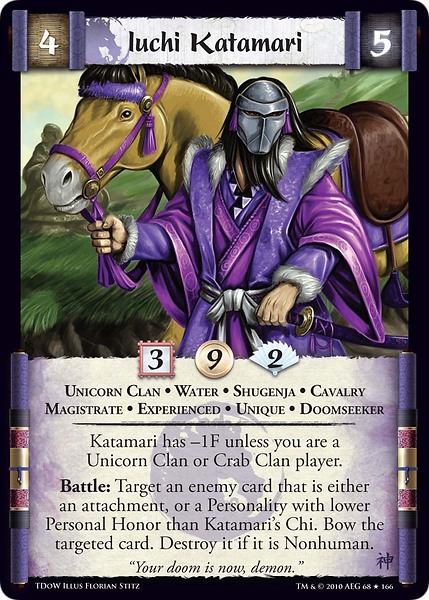 Iuchi Katamari Expcard L5r Legend Of The Five Rings Wiki Fandom